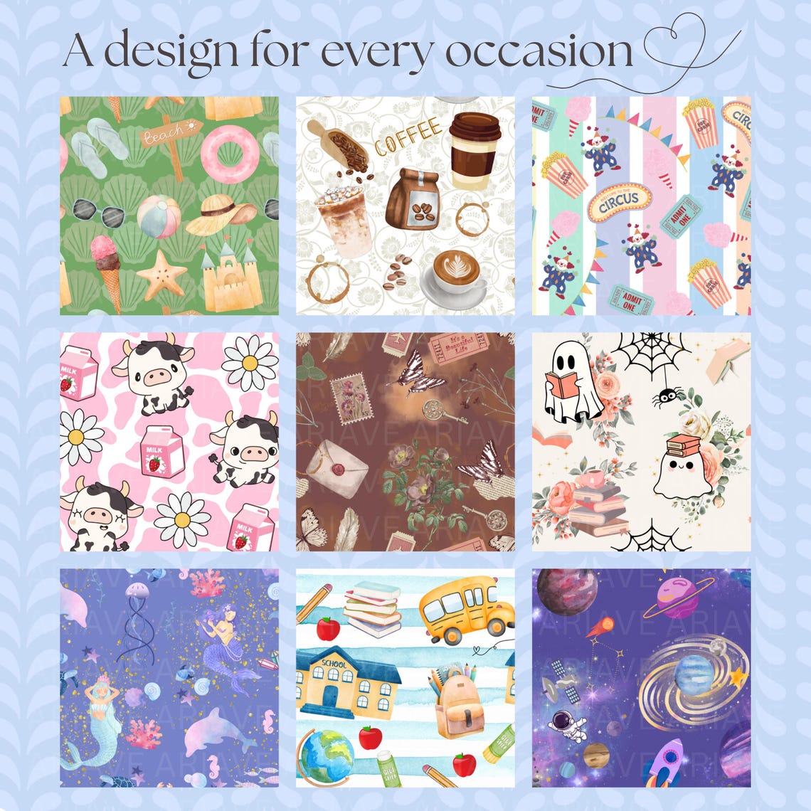 Pink Cow Strawberry Milk Seamless Repeating Digital Pattern - Print on ...