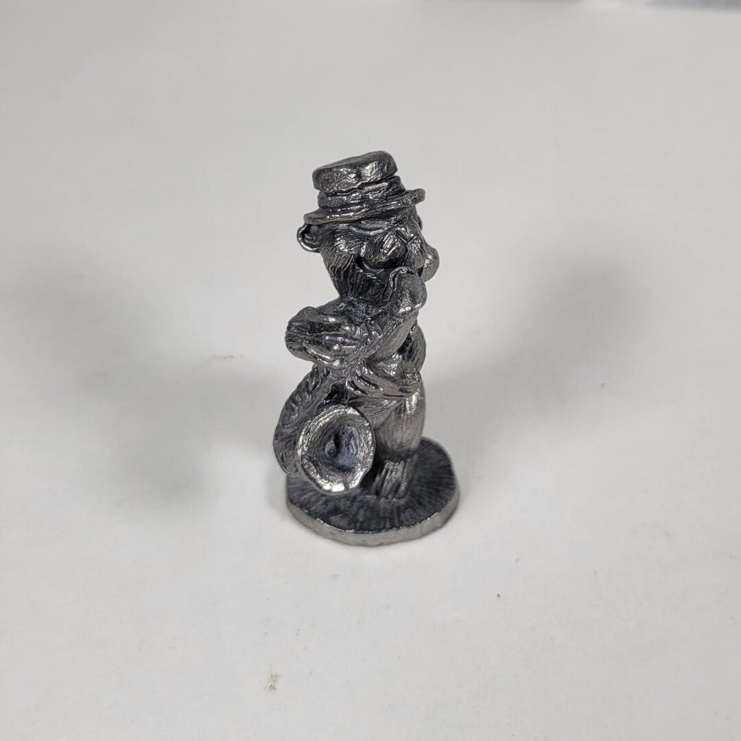 Vintage Pewter Bear Figurine: Saxophone Player, 1987, Made in USA - Etsy