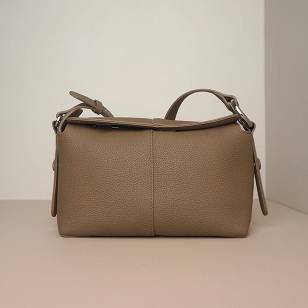 Minimal Handbag, Genuine Leather Shoulder Bag, Classic Design Tote Bag ...