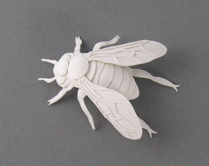 Bee Miniature Paper Sculpture - Etsy