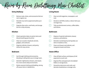 Bathroom Decluttering Checklist, Home Organization, Spring Cleaning ...