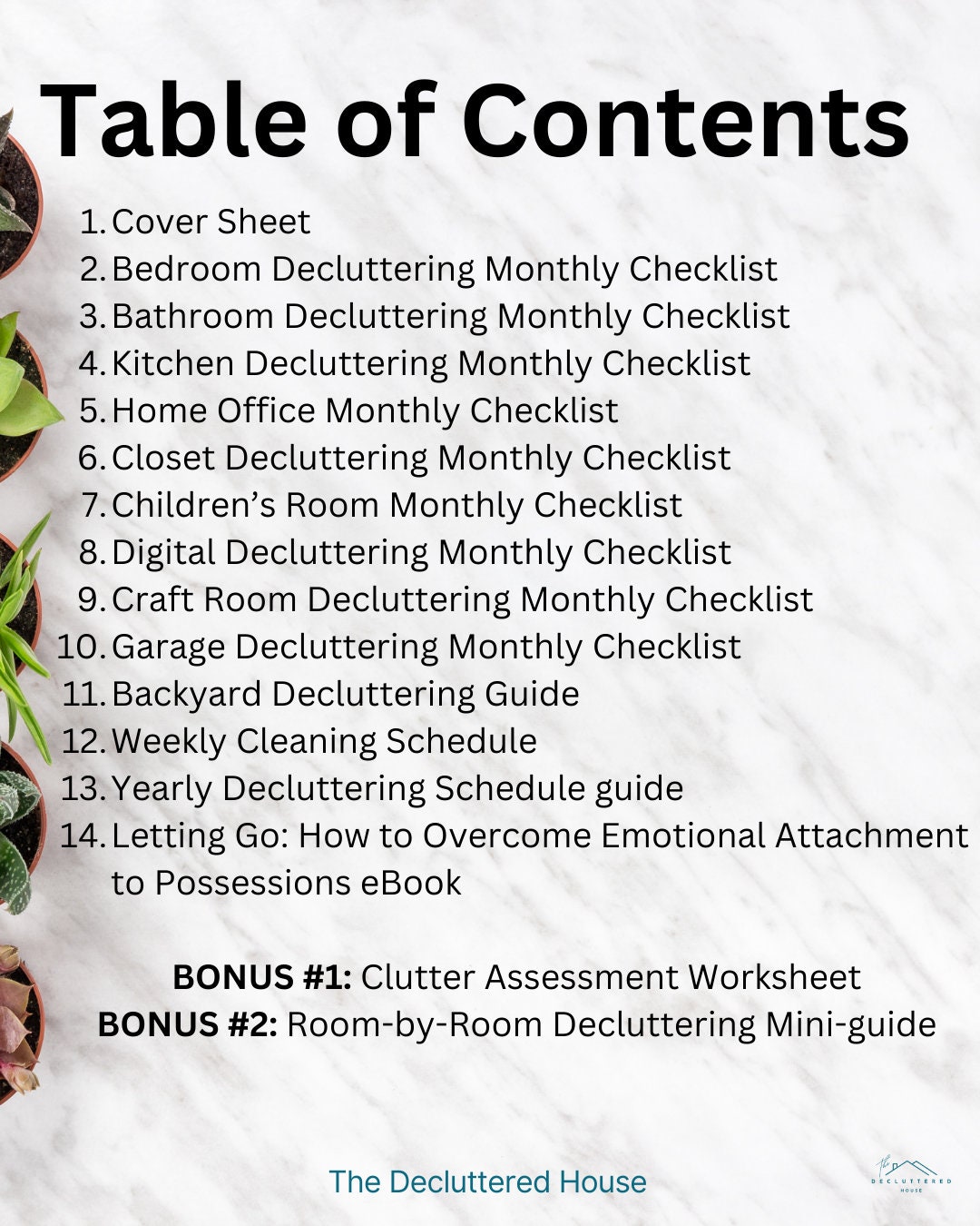 Decluttering Checklist Printable, Declutter Planner, Decluttering ...