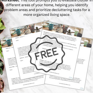 Decluttering Checklist Printable, Declutter Planner, Decluttering ...