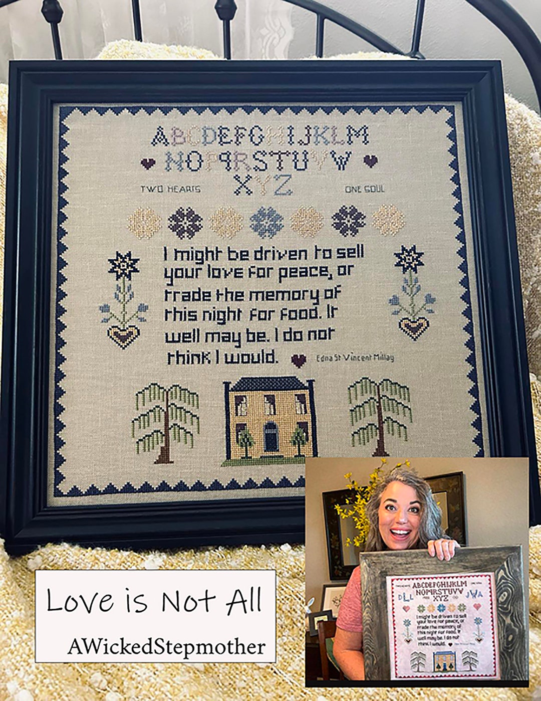 LOVE is NOT ALL Sampler, Pdf Downloadable Counted Cross Stitch Chart ...