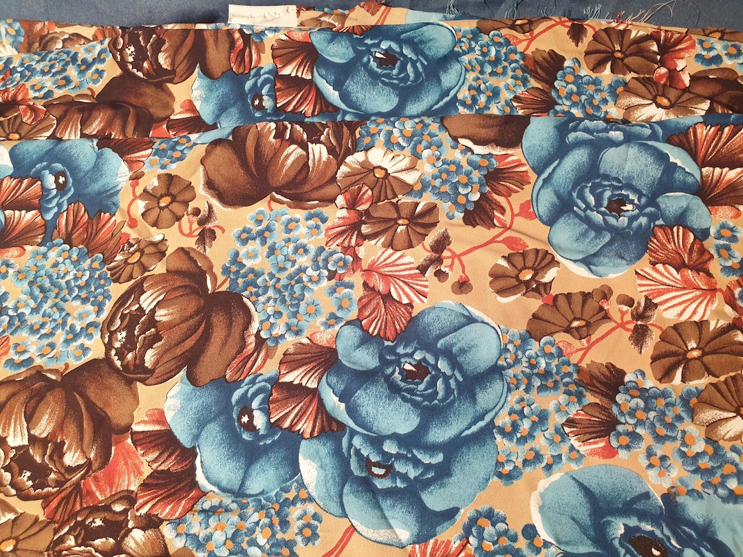 Marcel Blanc Floral Print Fabric Created by Nina Ricci Paris - Etsy
