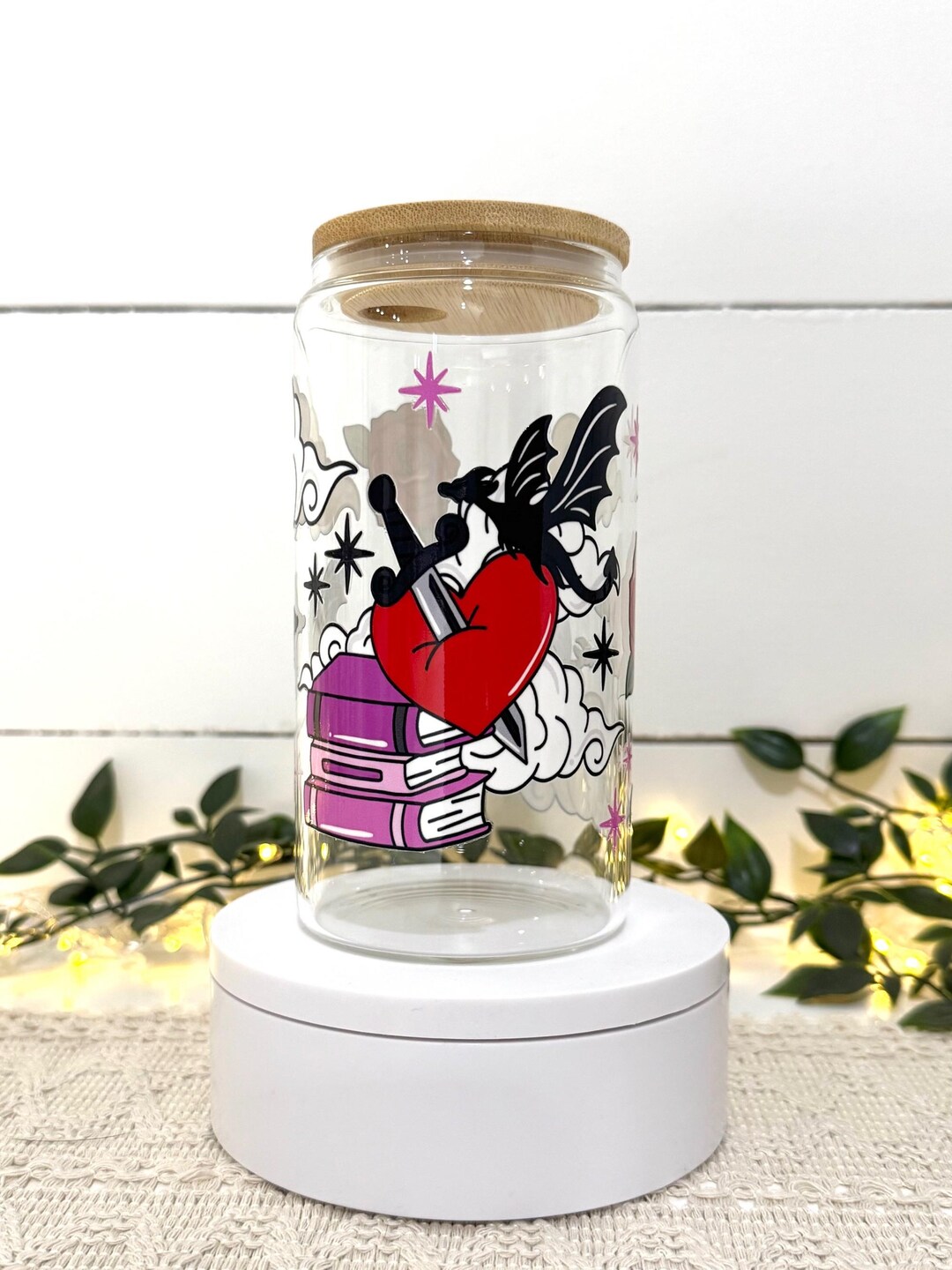 The Fourth Wing Glass Tumbler - Coffee Lover Gift - Fourth Wing ...