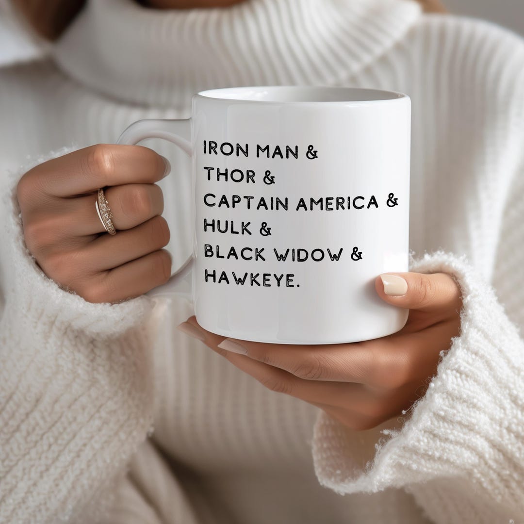 The Avengers Gang Mug Avengers Gift Avengers Cast Movie Lovers Mug ...