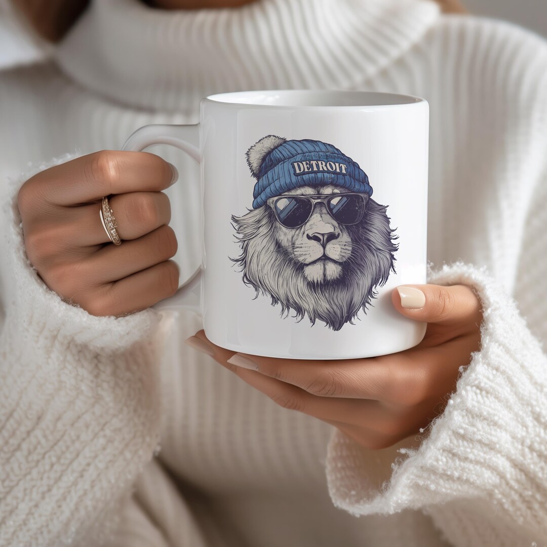 The Detroit Football Fans Mug or Libbey Tumbler - DET Lions ...