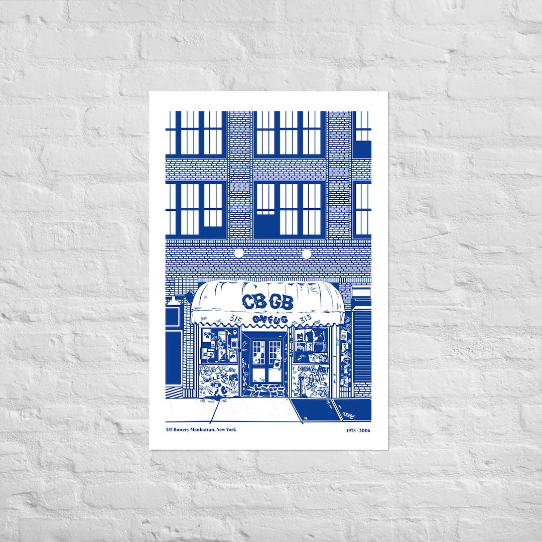 CBGB Poster Wall Art - Etsy