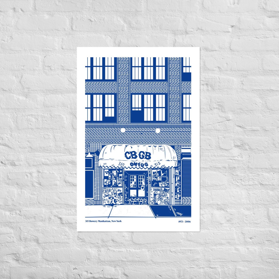 CBGB Poster Wall Art - Etsy