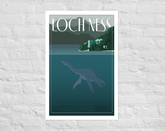 Nessie Loch Ness Monster Cryptid Scotland Creature Legend 8x10 11x14 ...