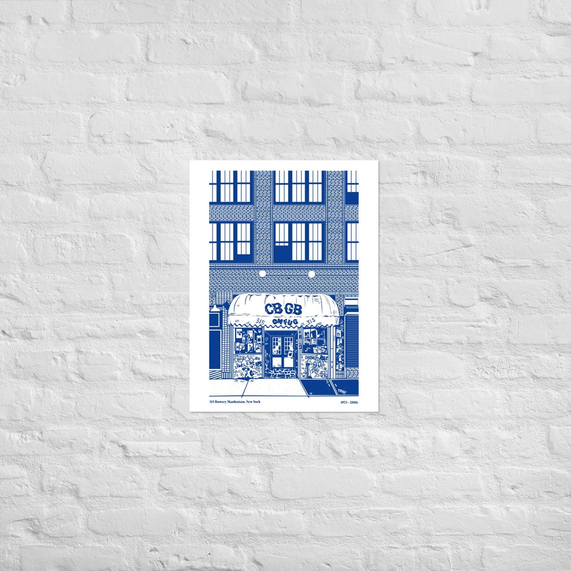 CBGB Poster Wall Art - Etsy