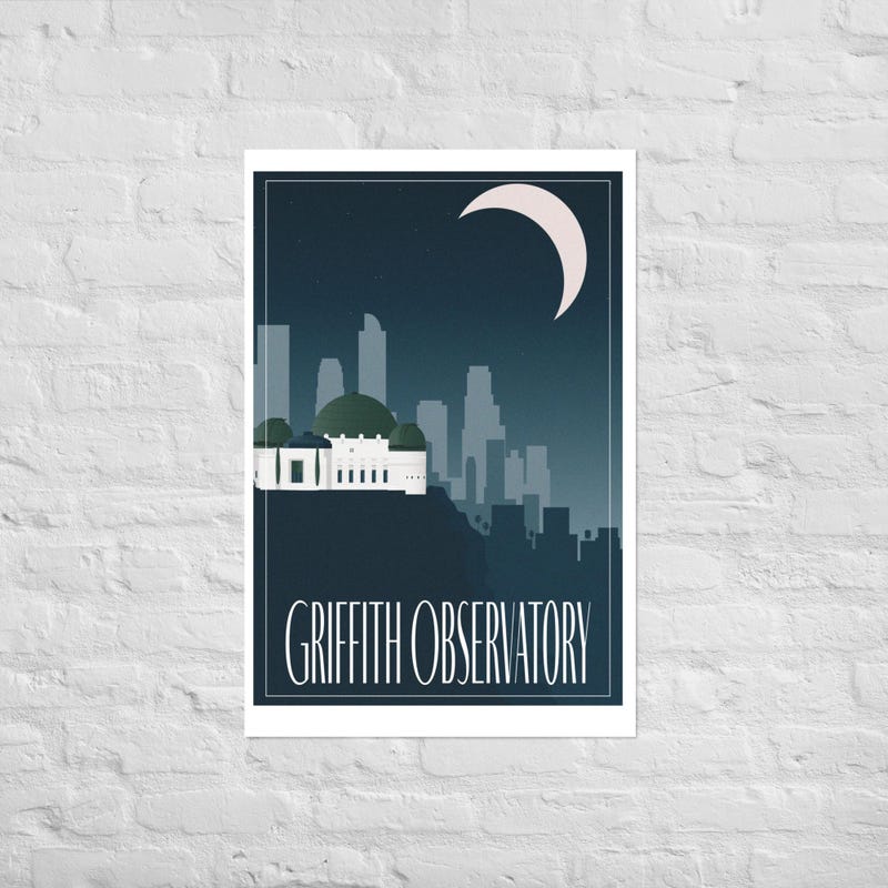 Griffith Observatory Poster - Etsy
