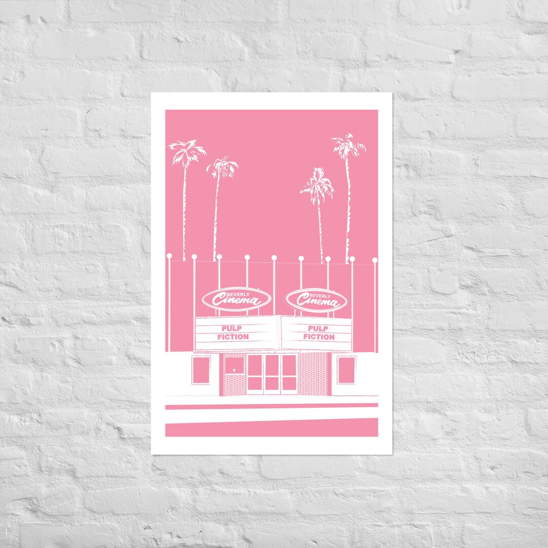 Beverly Cinema Los Angeles Poster: Vintage Hollywood Wall Art - Etsy