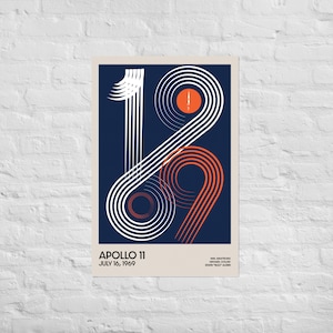 Apollo 11 Poster, NASA Wall Art, Moon Landing Wall Decor, Space History ...