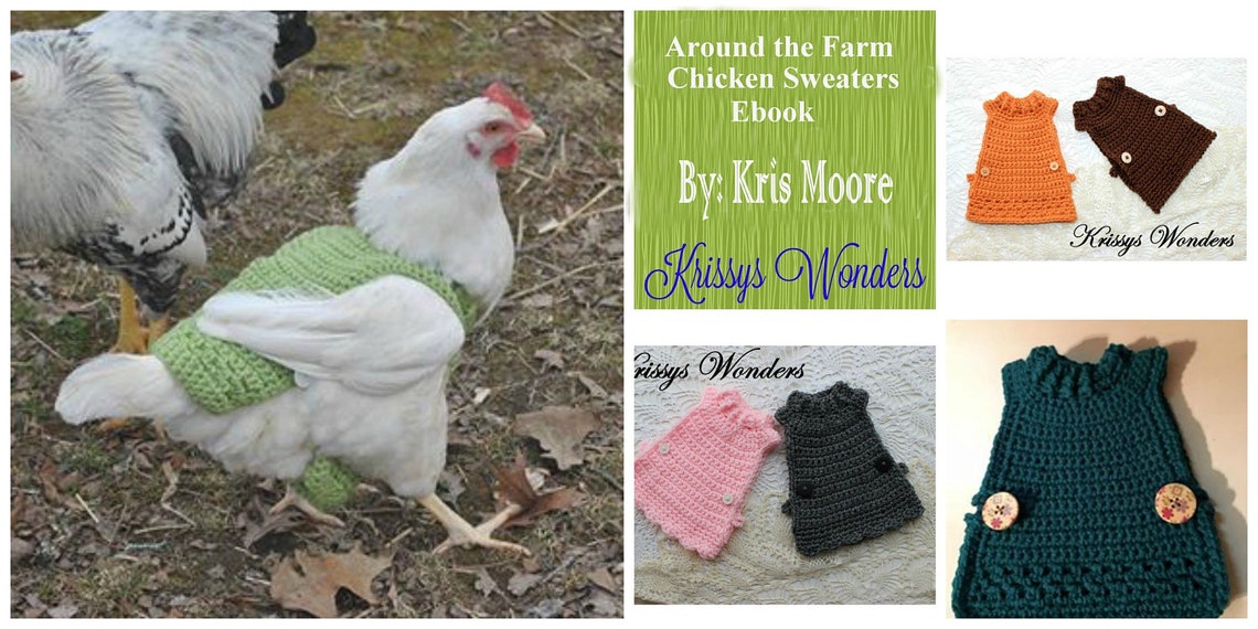 Ebook Chicken Sweater Crochet Patterns Ebook Chicken - Etsy
