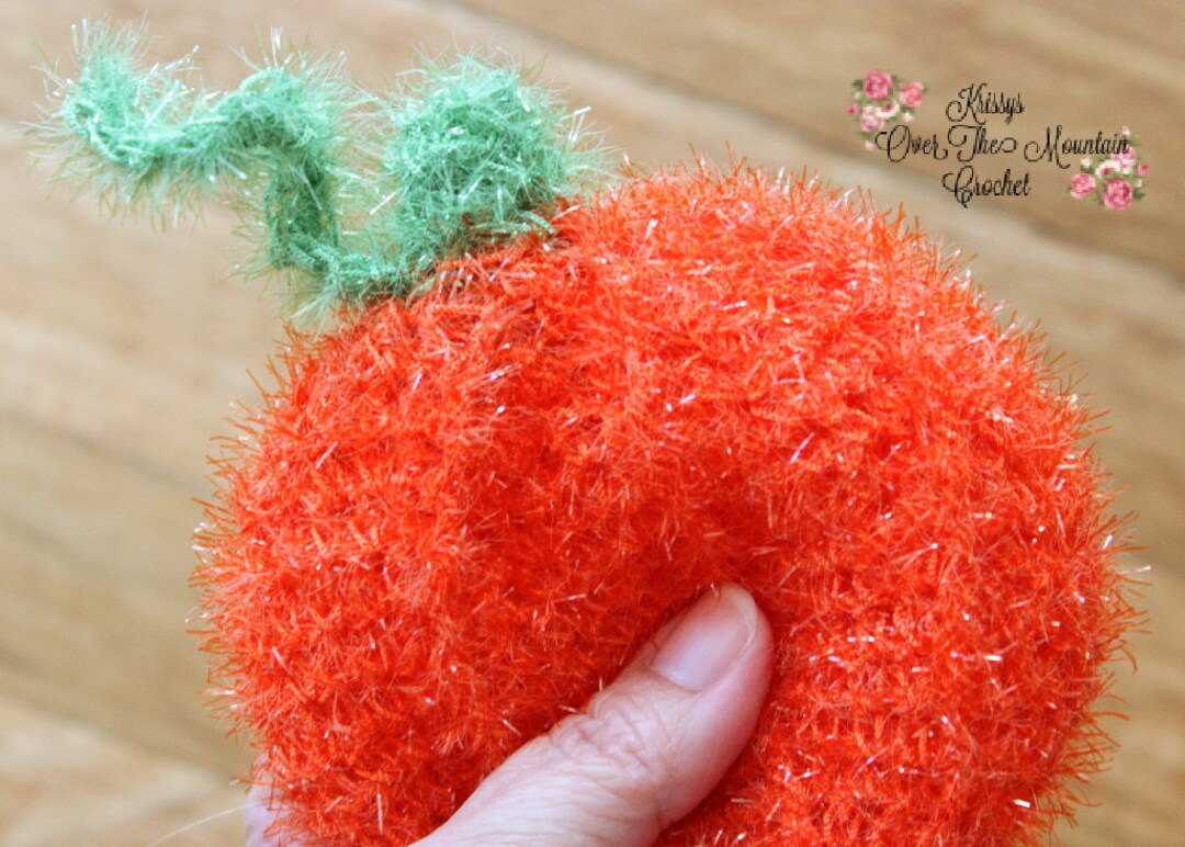 Pumpkin Pot Scrubber Crochet Pattern - Scrubby Crochet Pattern ...