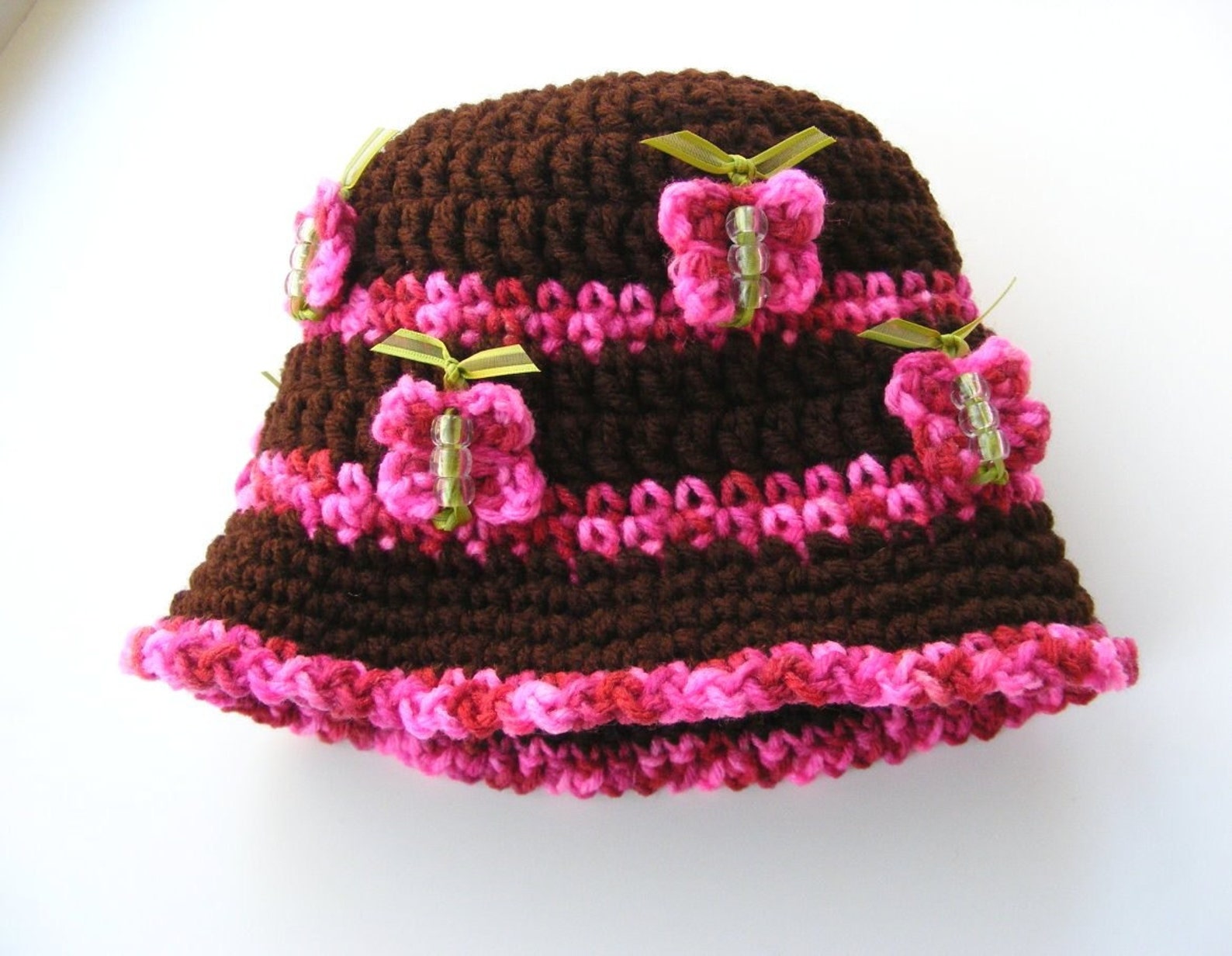 Crochet Hat Pattern Butterfly Crochet Pattern Tutorial on | Etsy