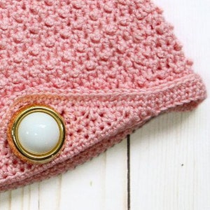Tiny Pink Pearls Chemo Cap Crochet Pattern- Cancer Beanie Toque - 3 ...