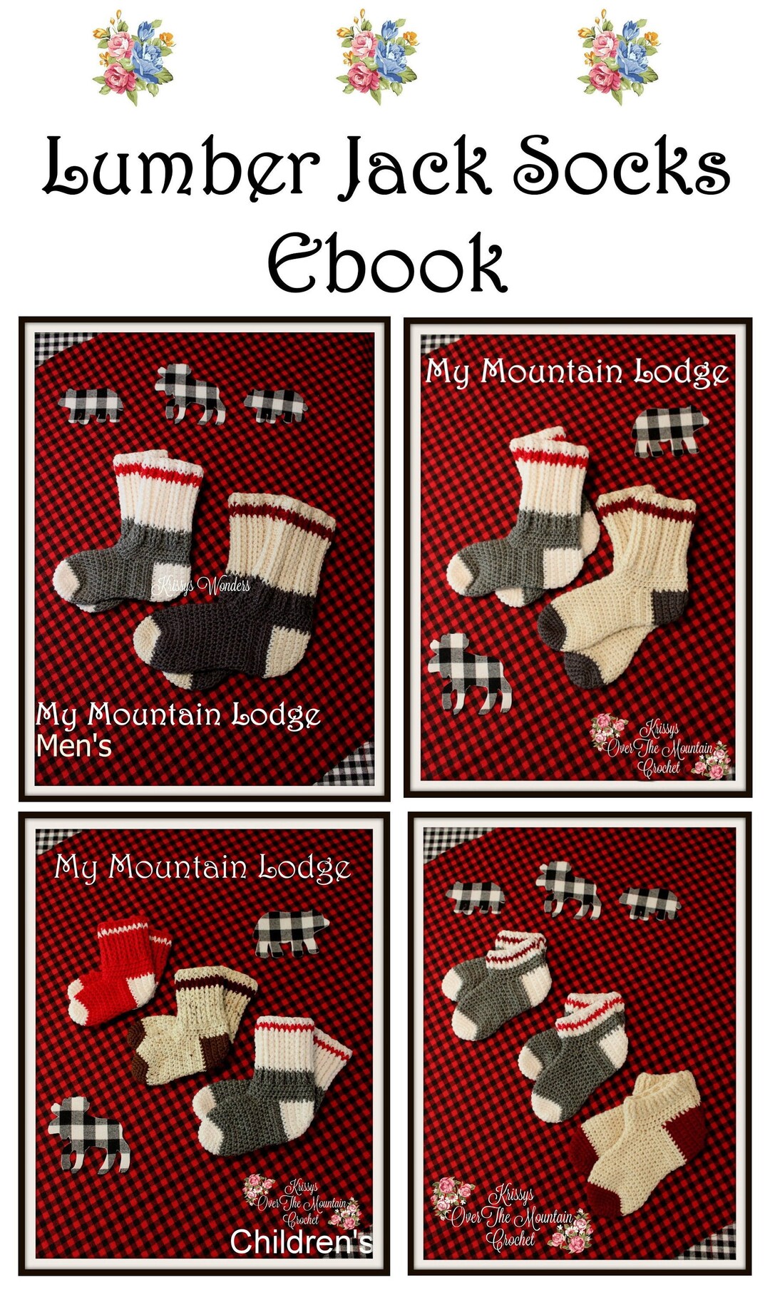 Lumberjack Crochet Socks Pattern: All Sizes Ebook - Etsy