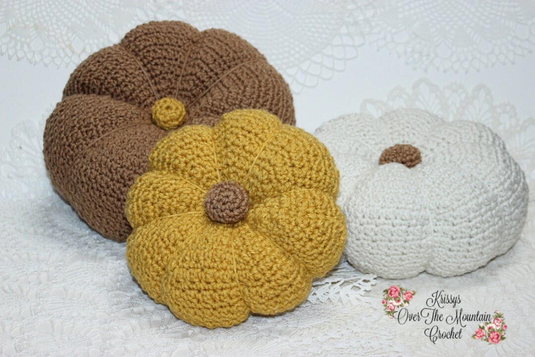 3 Big Crochet Pumpkin Pattern - Super Large Really Large and Large ...