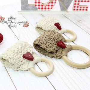 Towel Ring Crochet Pattern - Simple Button Closure Around the Ring ...