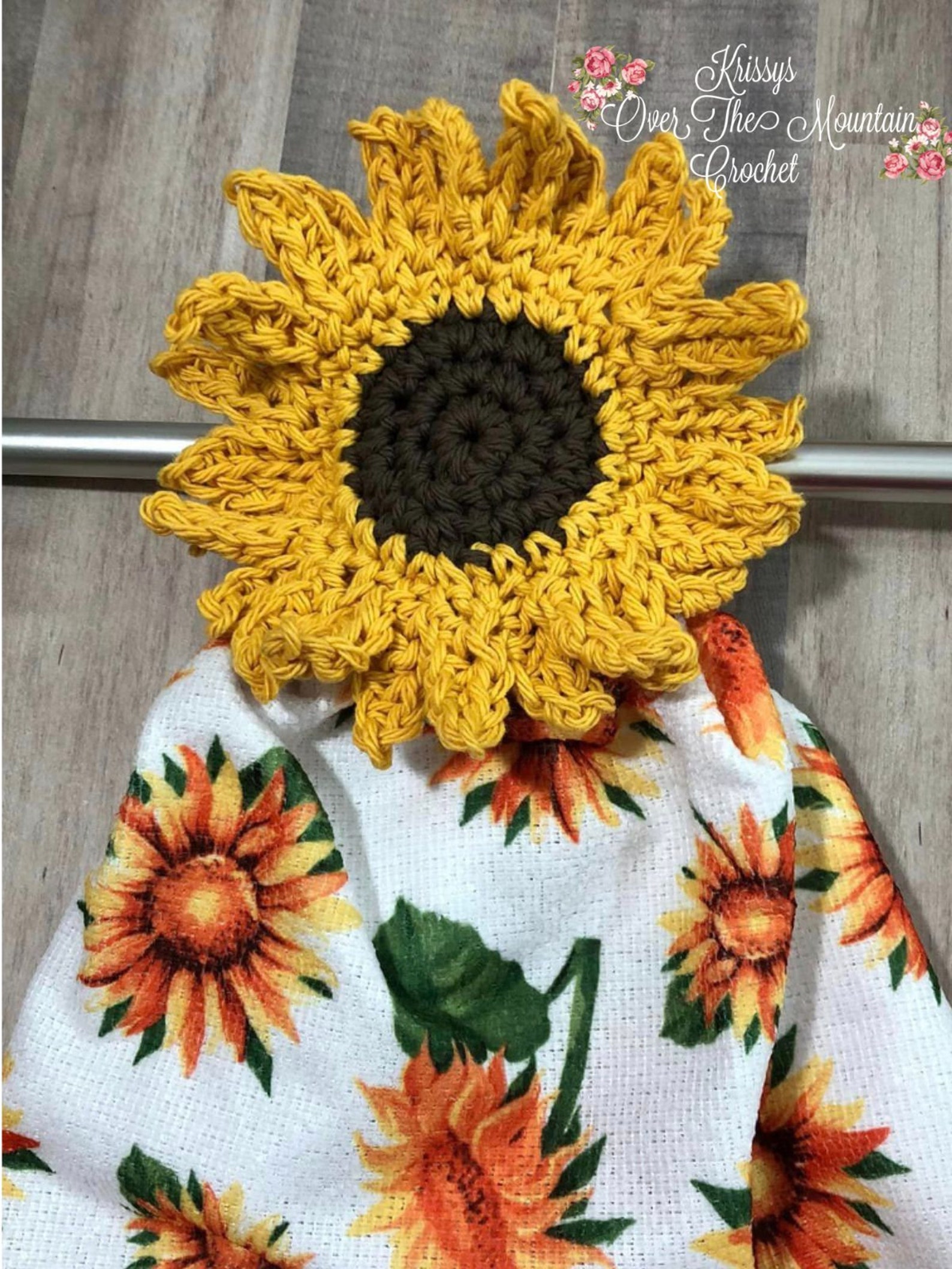Sunflower Towel Topper Crochet Pattern - Easy Summer and Fall Decor ...