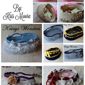 Moses Basket Crochet Pattern - Gingerbread Theme - Quick to Crochet ...