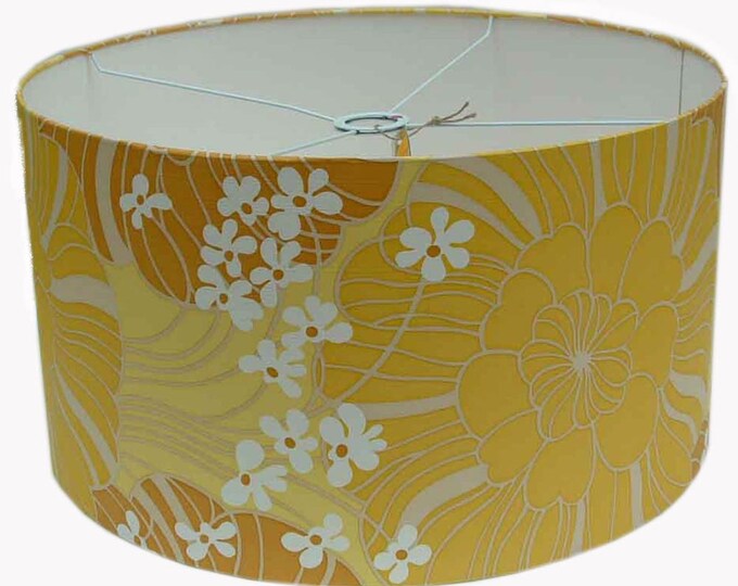 Vintage Vinyl Wallpaper Lamp-shade - Etsy