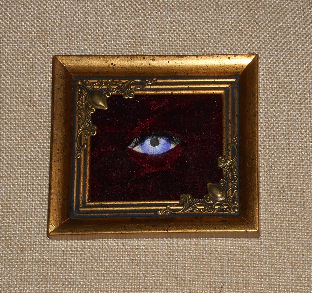 Strange Creepy Framed Evil Eye Lashes Gallery Wall Art - Etsy