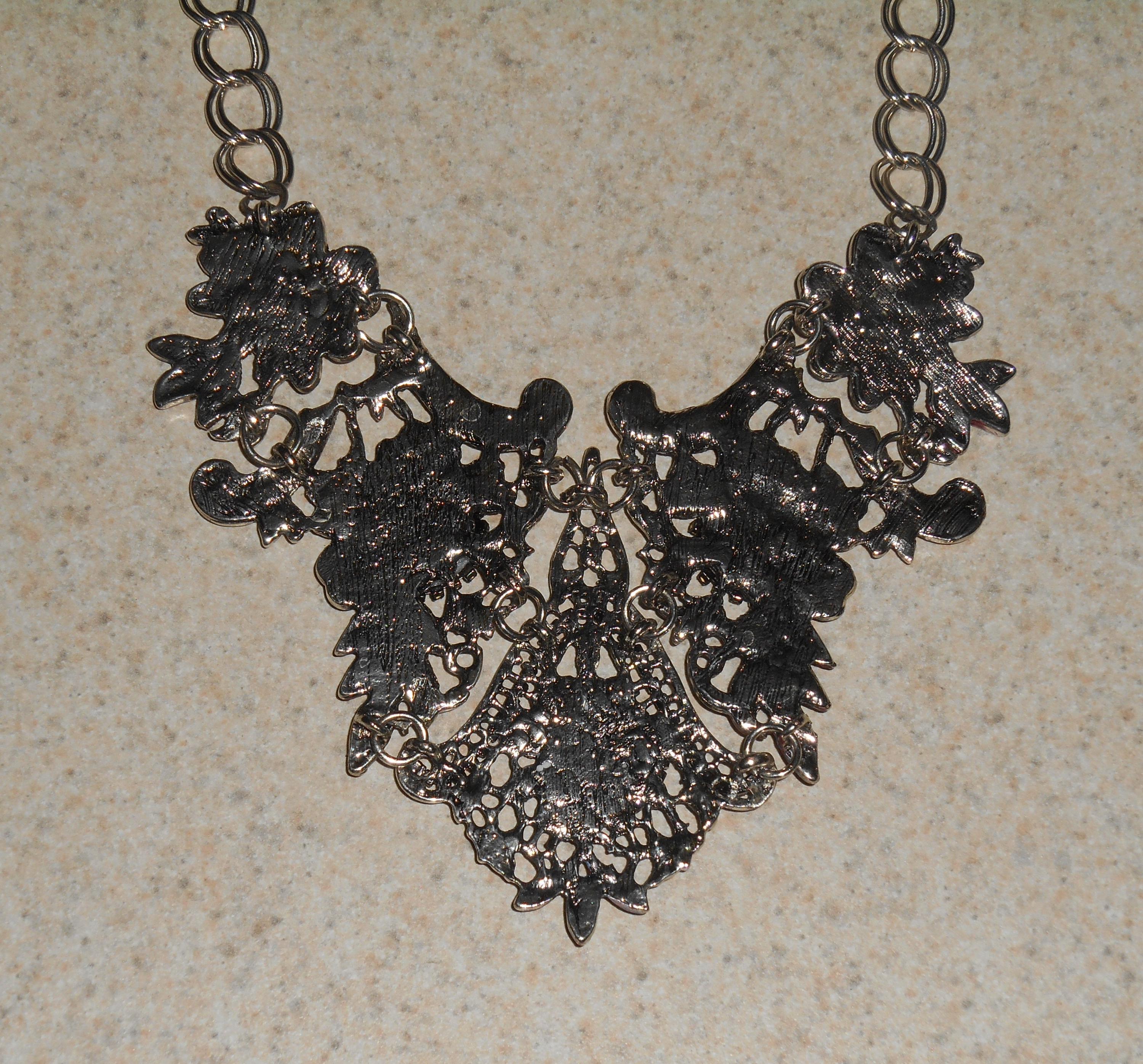 Elegant Classy Gothic Ornate Filagree Statement All Seeing Evil Eye Bib ...