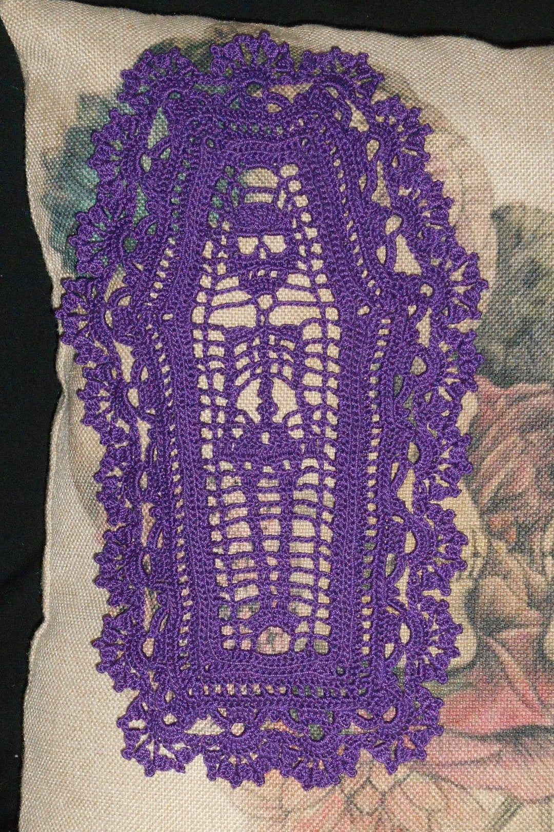 Finished Postmortem Darkside Macabre Skeleton in Coffin Crochet Lace ...