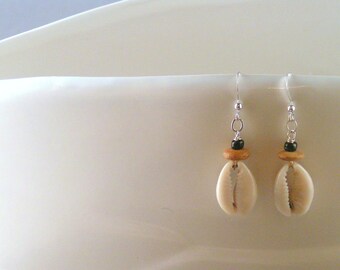 SALE Cowrie Shell Earrings | Etsy