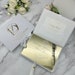 Dreamy White Velvet Luxury Box Invitation With Acrylic Card - Etsy