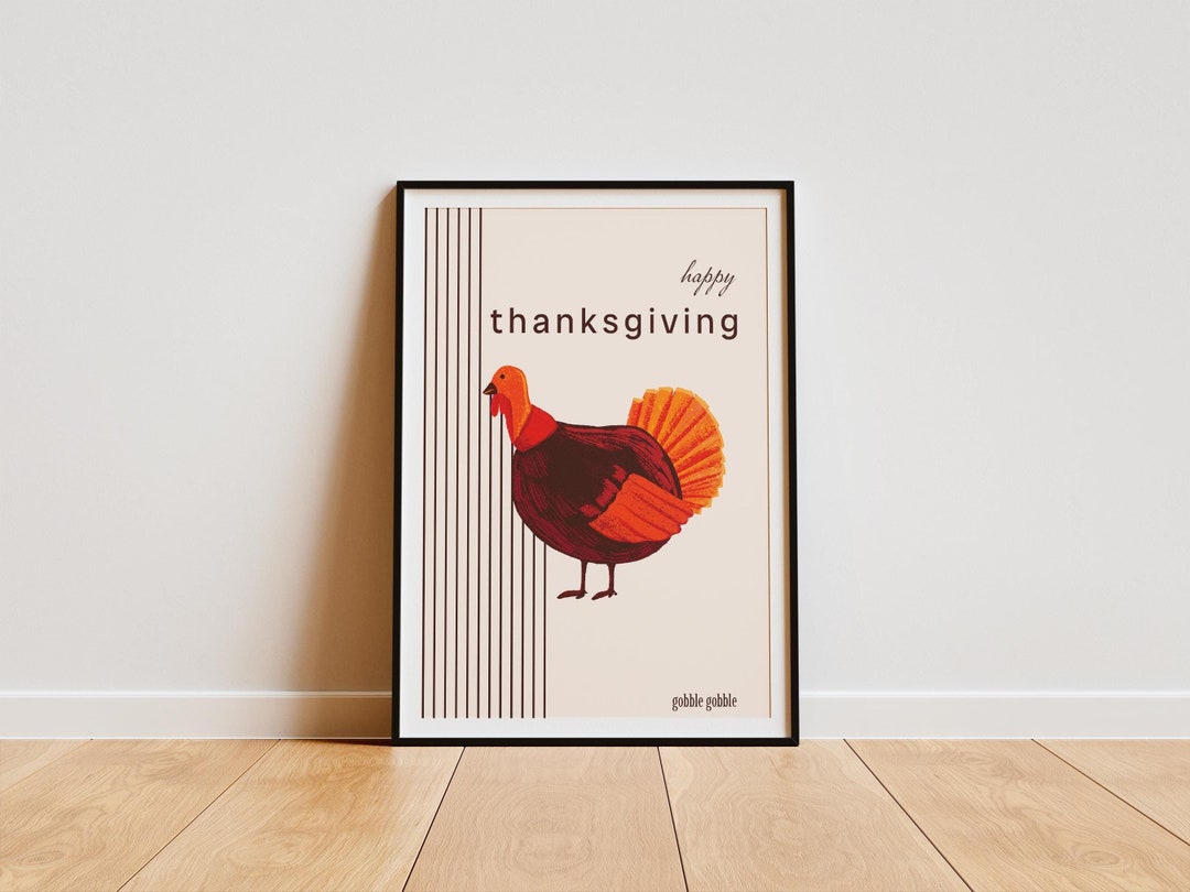 Happy Thanksgiving Poster | Thanksgiving Party | Party Decor | Perfect ...