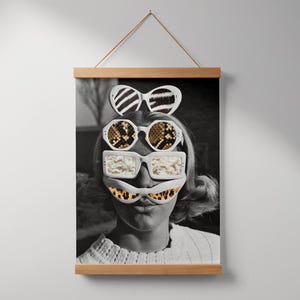Fashion Collage Poster, Decorative Fashion Poster, Stylish Collage Art ...