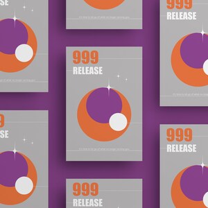 Angel Number 999 Poster | Positive Energy Wall Art | Release Poster ...
