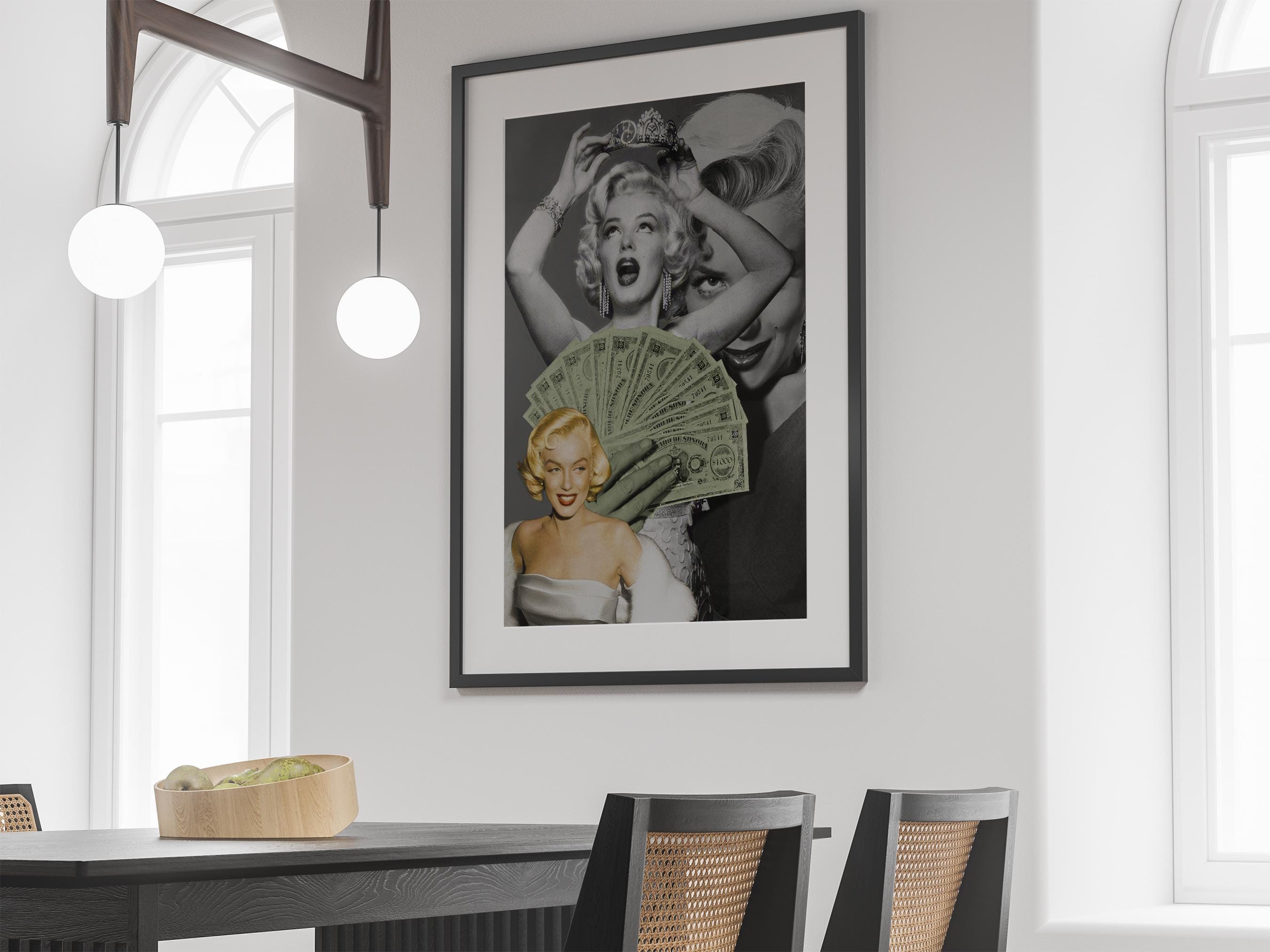 Celebrity Actress Collage Work, Elegant Collage Poster, Decorative Art ...