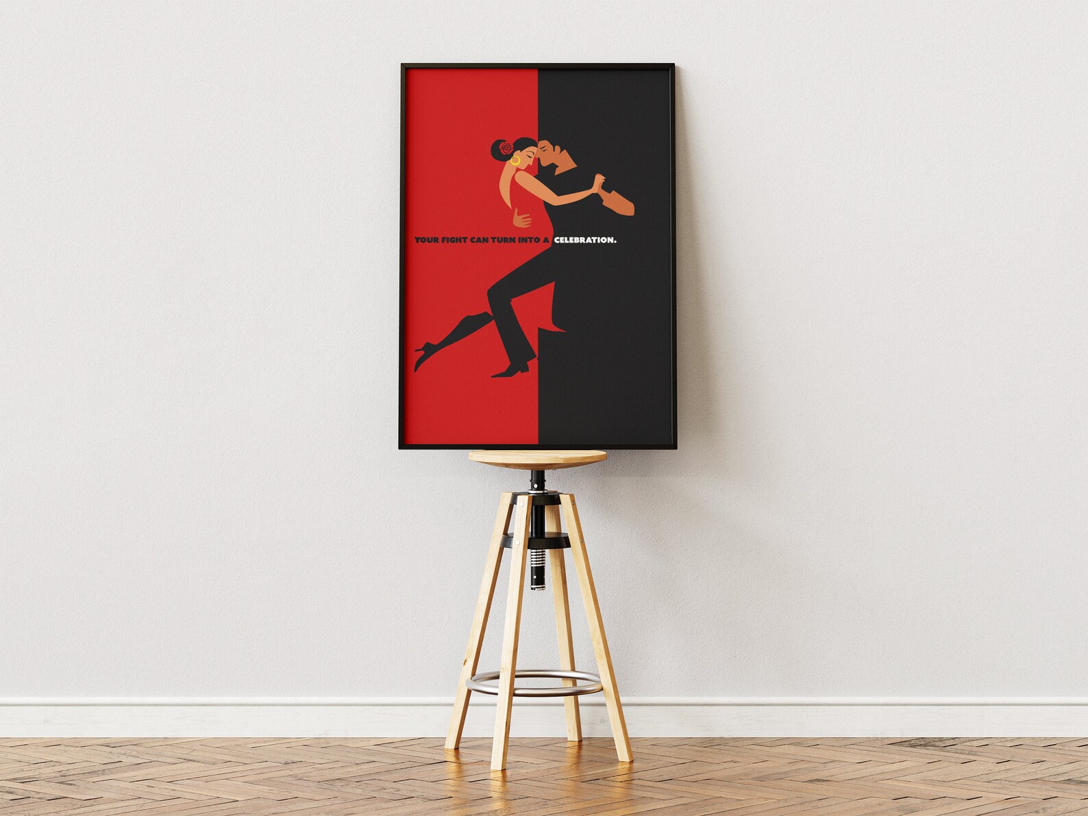Dance Tango Digital Poster - Minimalist Tango Art - 'your Fight Can ...