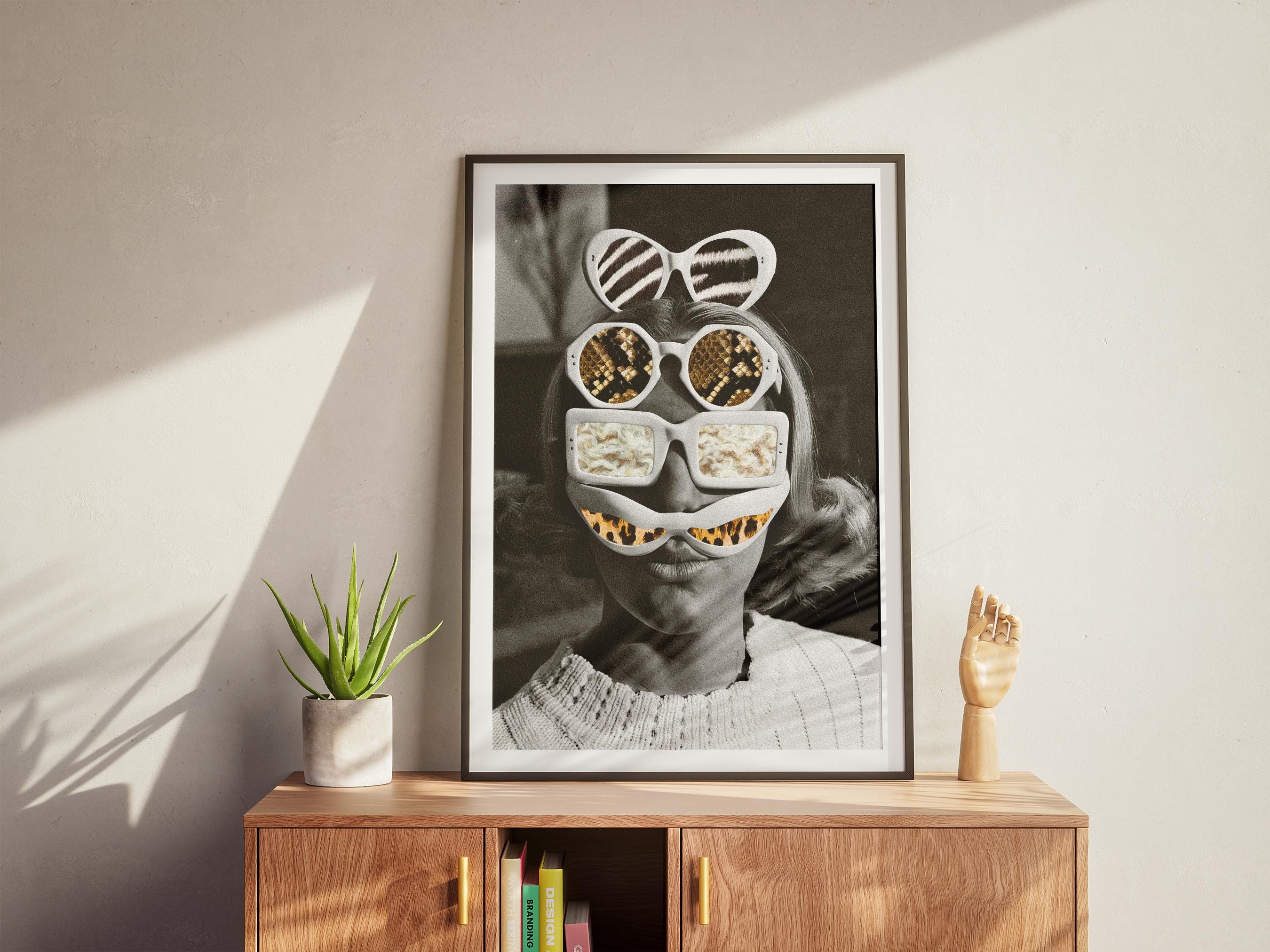 Fashion Collage Poster, Decorative Fashion Poster, Stylish Collage Art ...