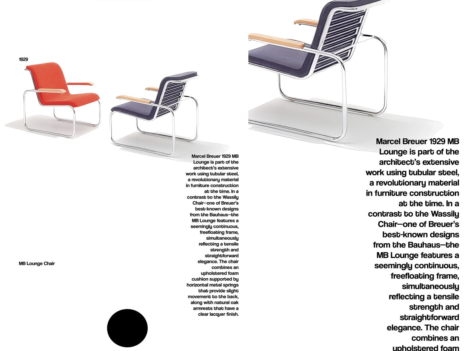 Chair Poster | Bauhaus Poster | Iconic Lounge Chair Art | Modernist ...