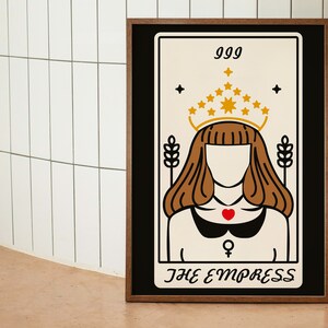 Tarot Card Digital Poster Set - the Lovers, the Sun, the Empress - 3-in ...