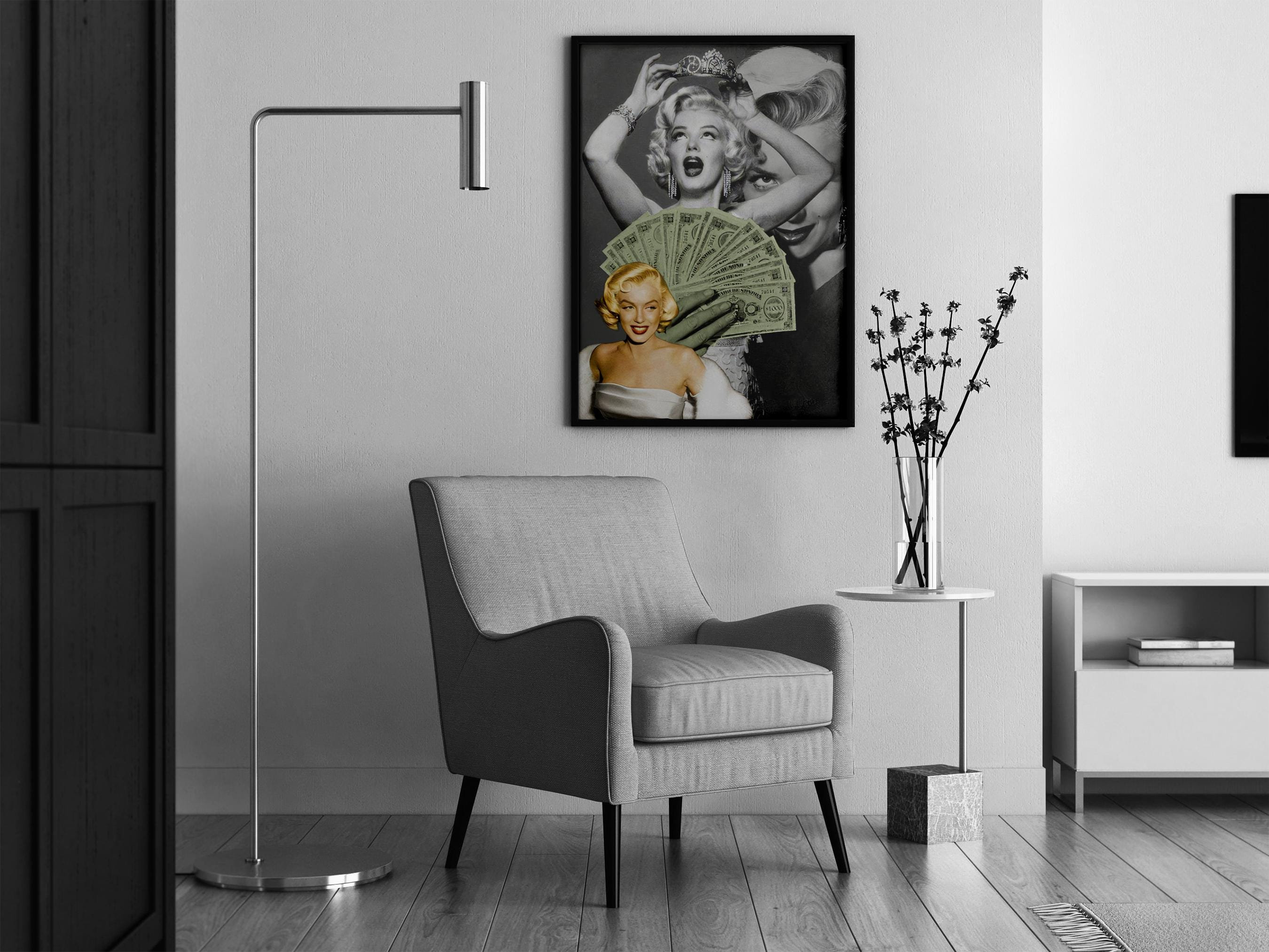 Celebrity Actress Collage Work, Elegant Collage Poster, Decorative Art ...