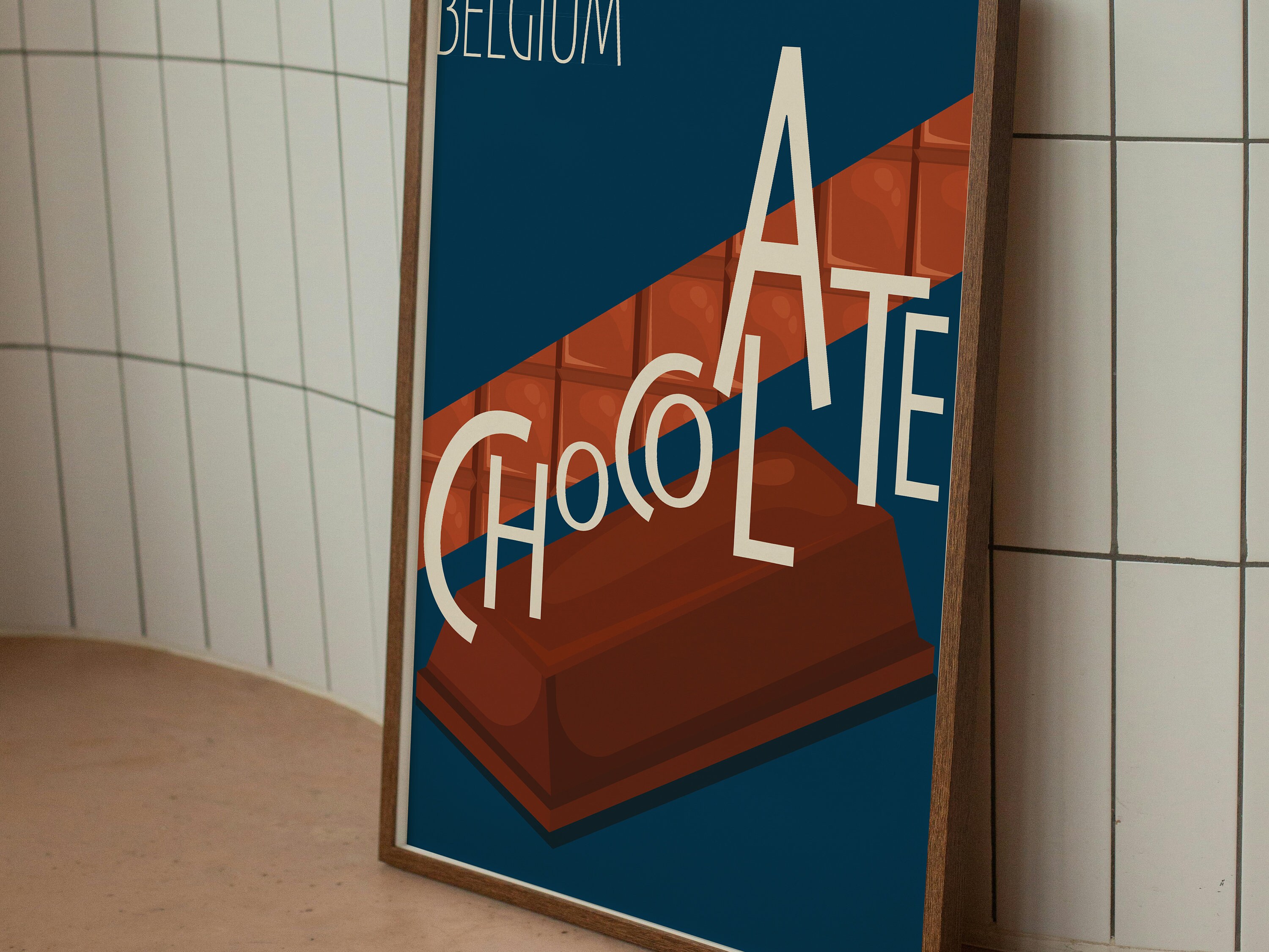 Belgian Chocolate Poster – Elegant Kitchen Cafe Art (digital Poster) - Etsy