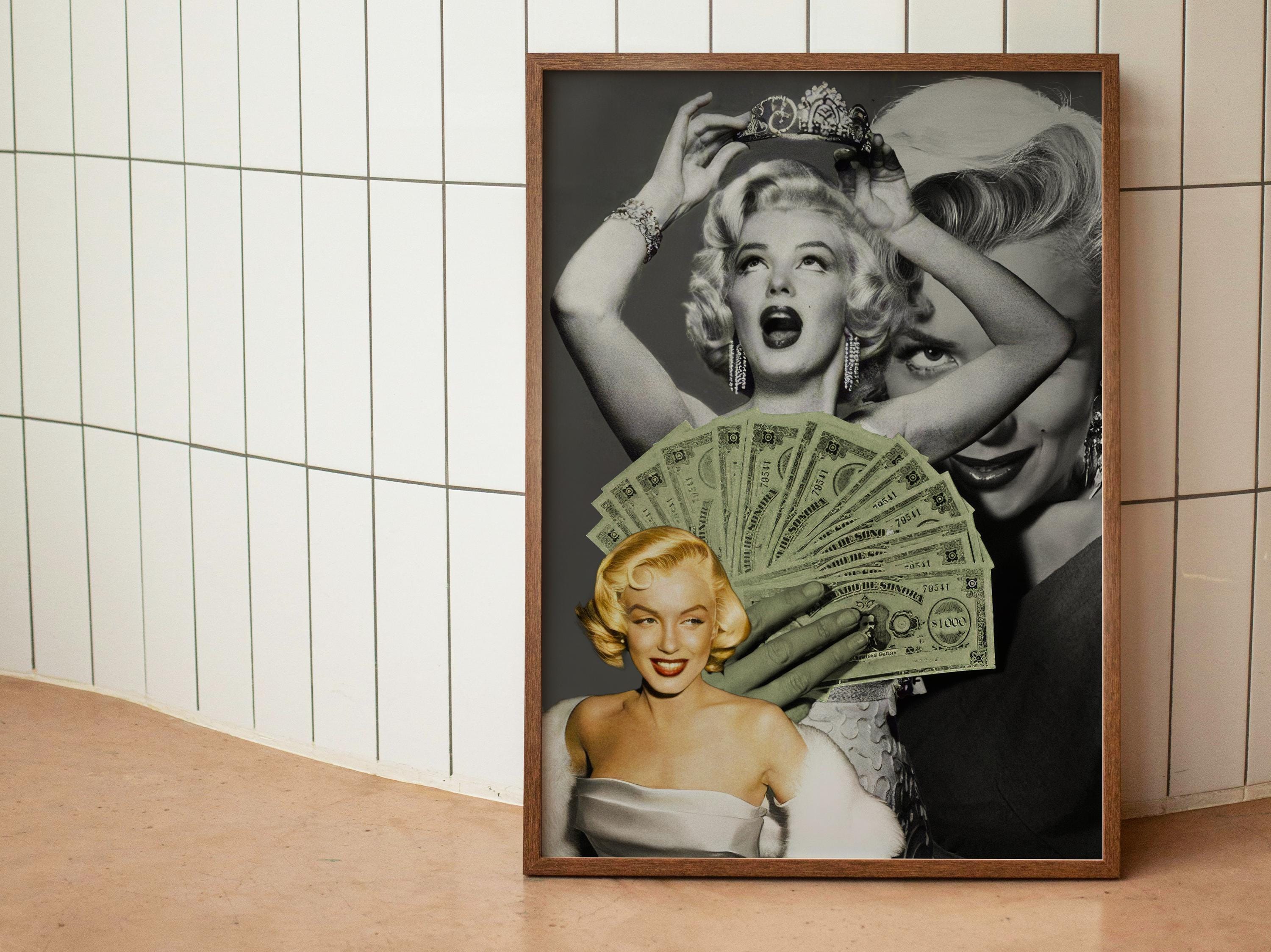 Celebrity Actress Collage Work, Elegant Collage Poster, Decorative Art ...