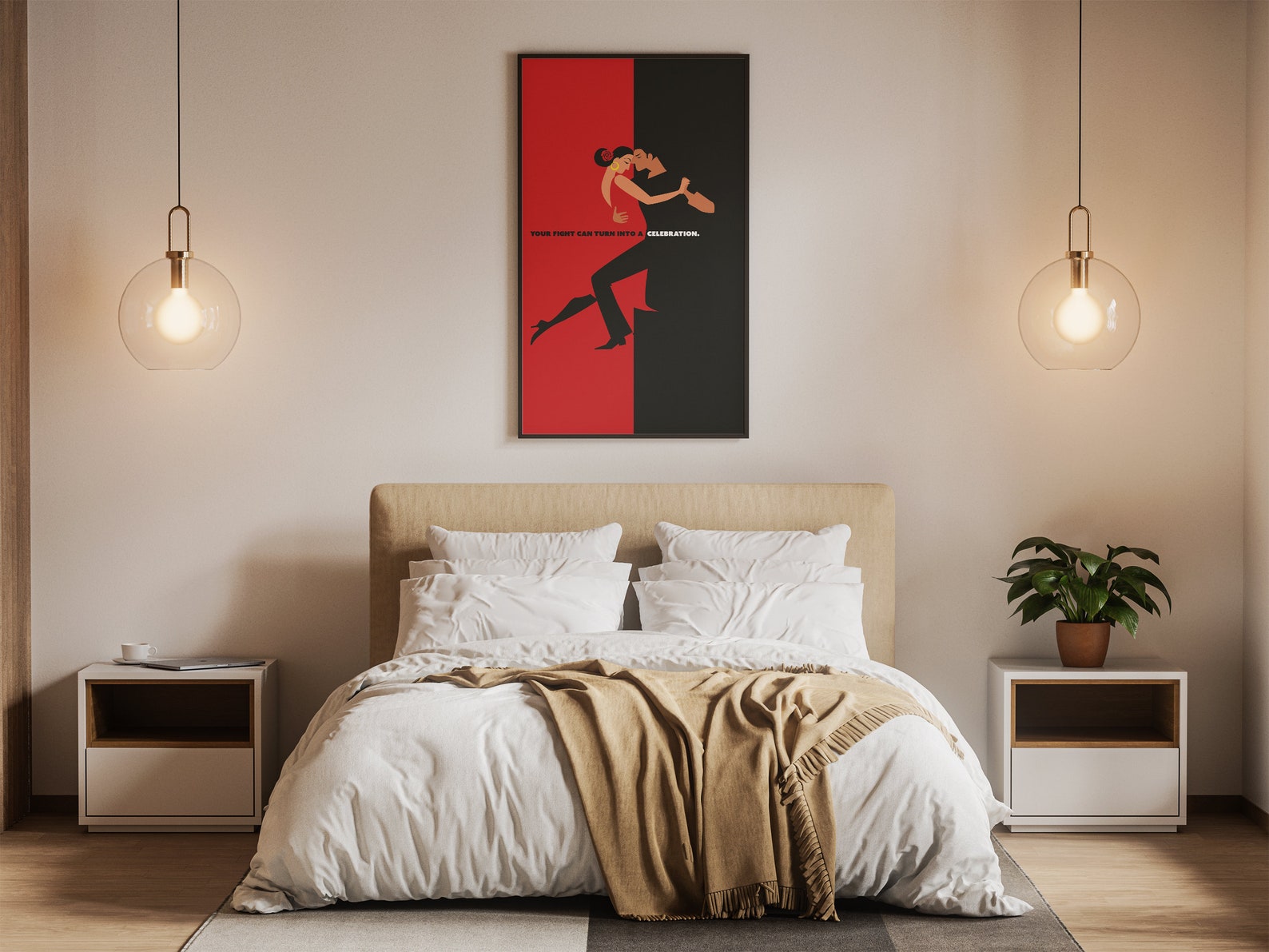 Dance Tango Digital Poster - Minimalist Tango Art - 'your Fight Can ...