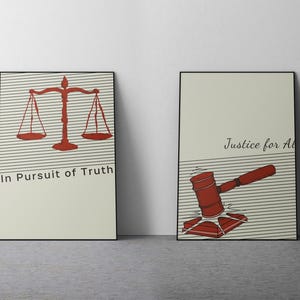 Dual Decorative Poster Set for Law Offices – Digital Download | Lawyer ...