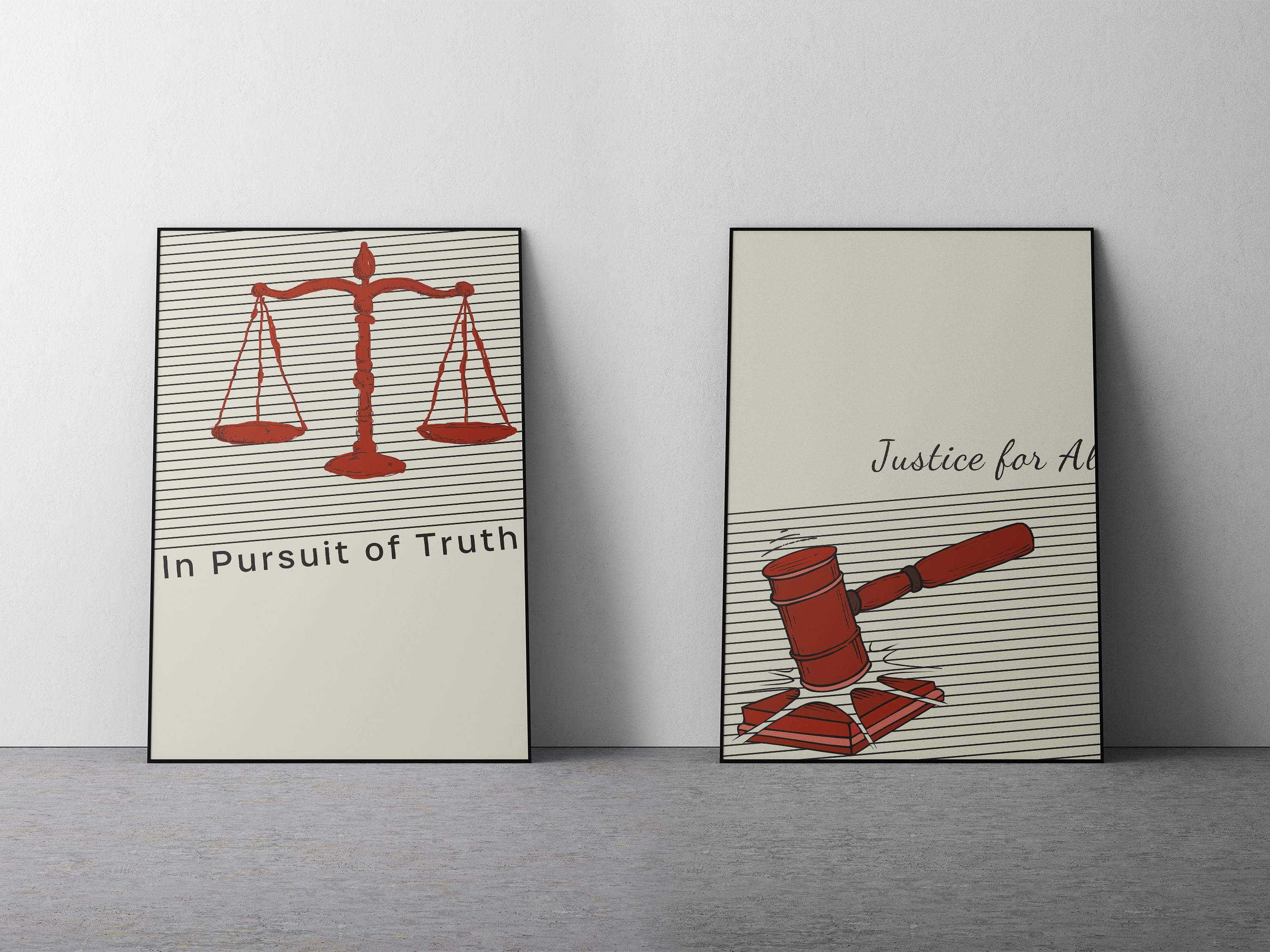Dual Decorative Poster Set for Law Offices – Digital Download | Lawyer ...