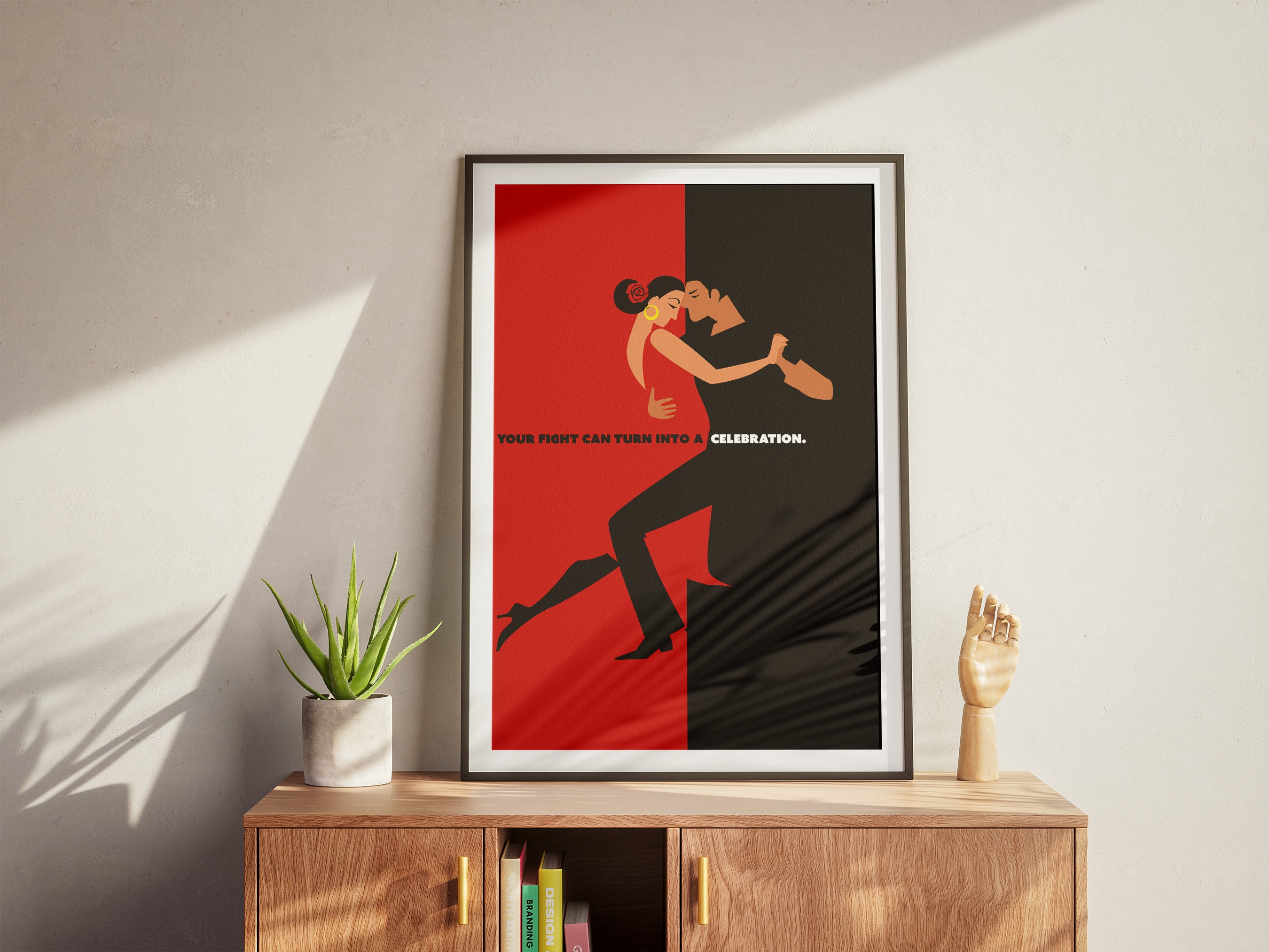 Dance Tango Digital Poster - Minimalist Tango Art - 'your Fight Can ...