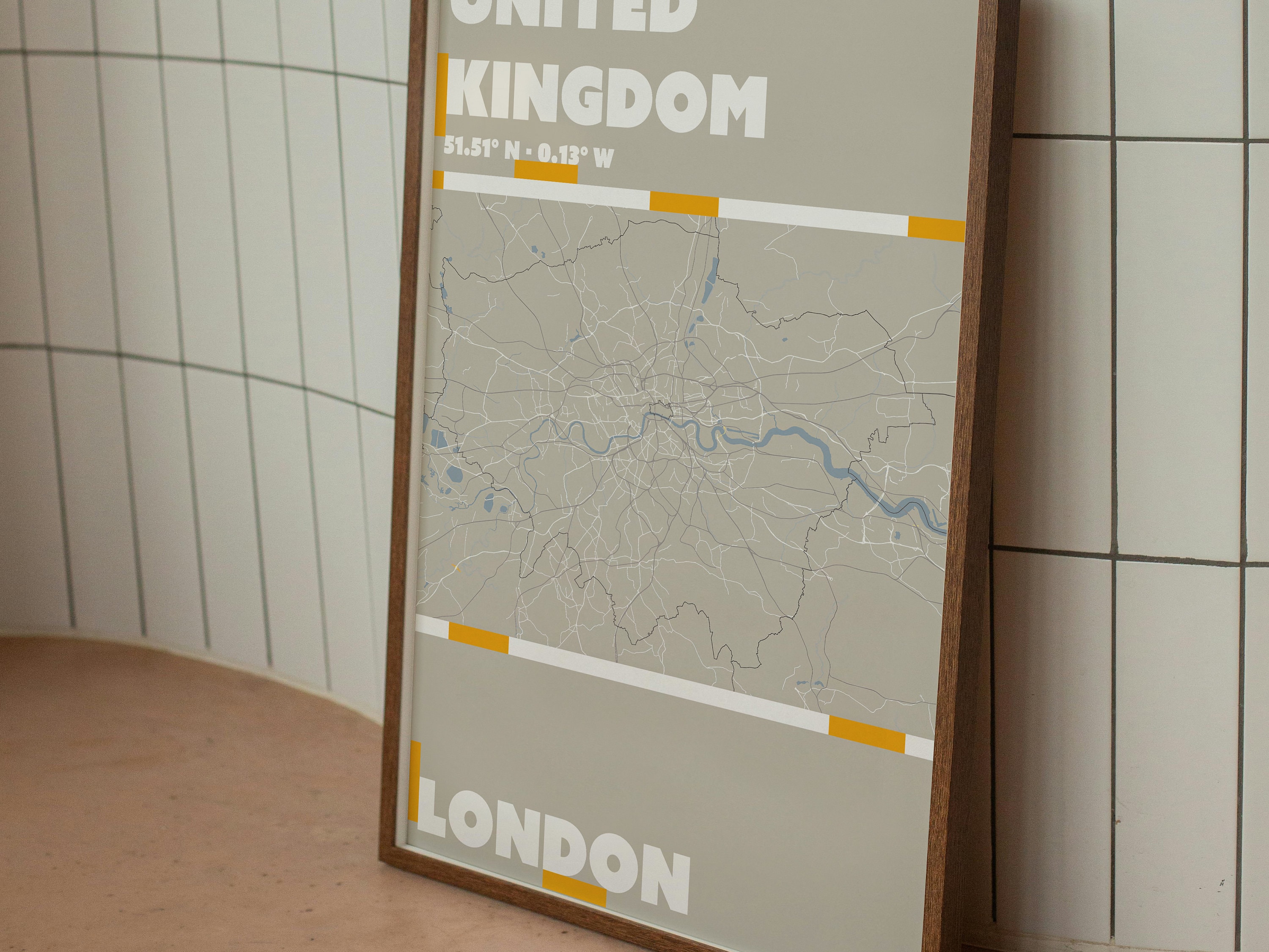London City Map Digital Poster, London Map Art, Office & Home Wall ...